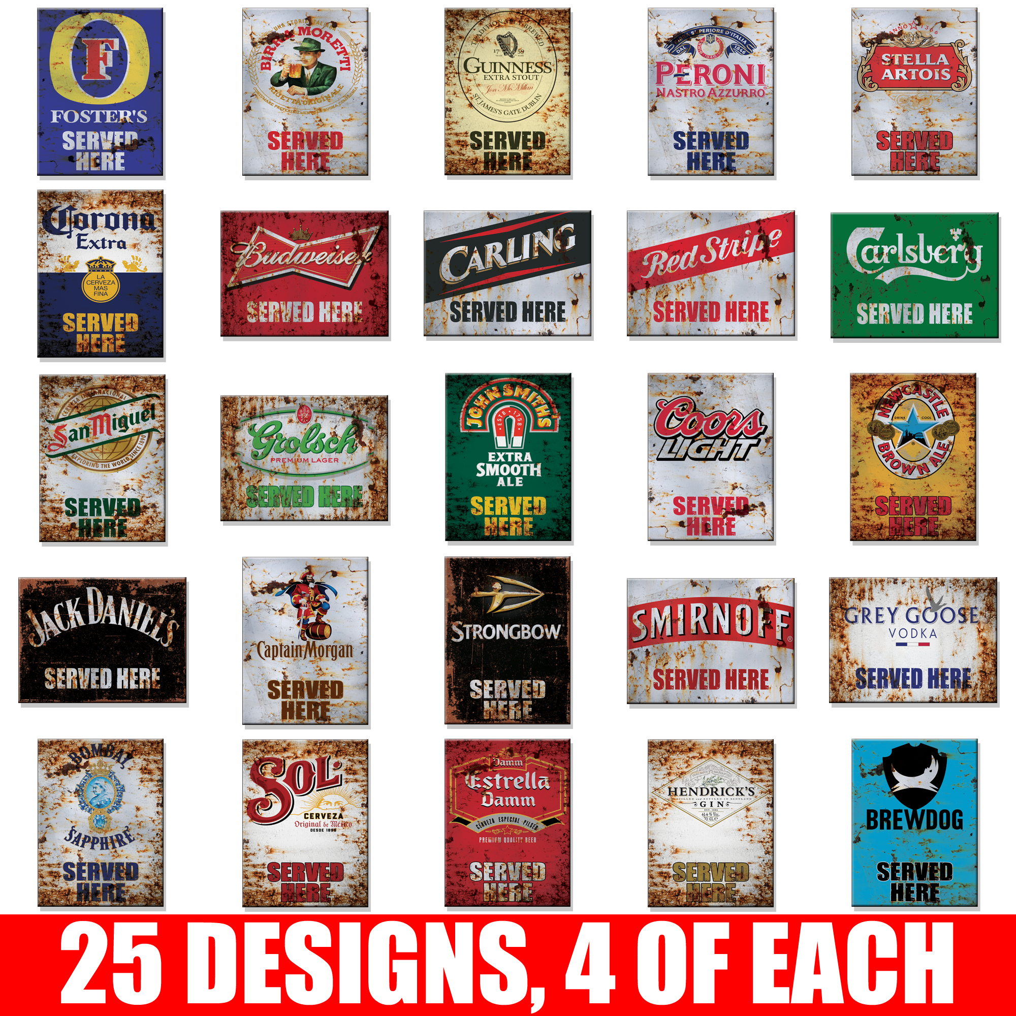 METAL SIGNS MIXED PACK #4 WHOLESALE UK – Wholesale Metal Signs